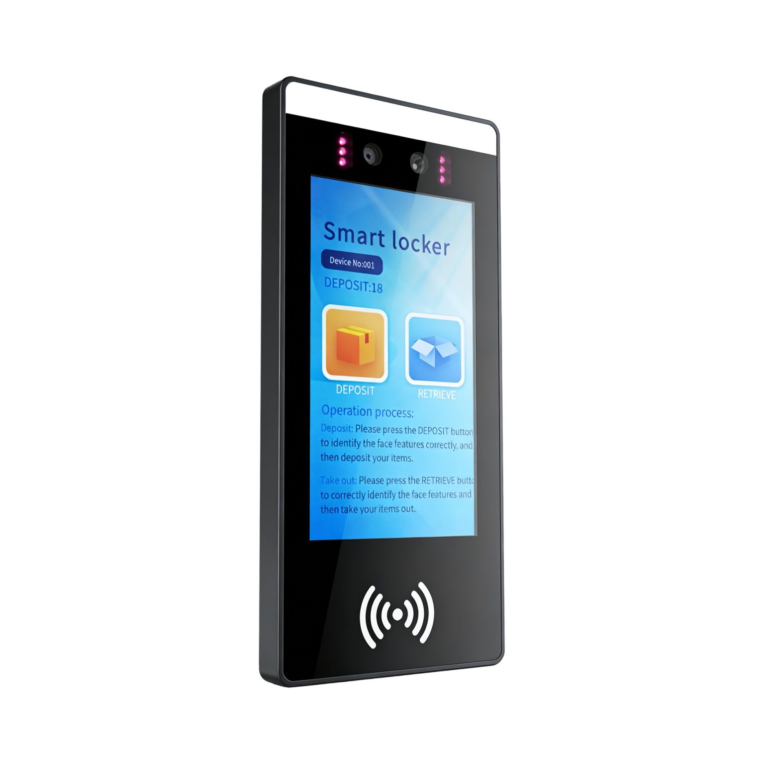WR711 7-Inch Face Recognition Locker System - Uniwin