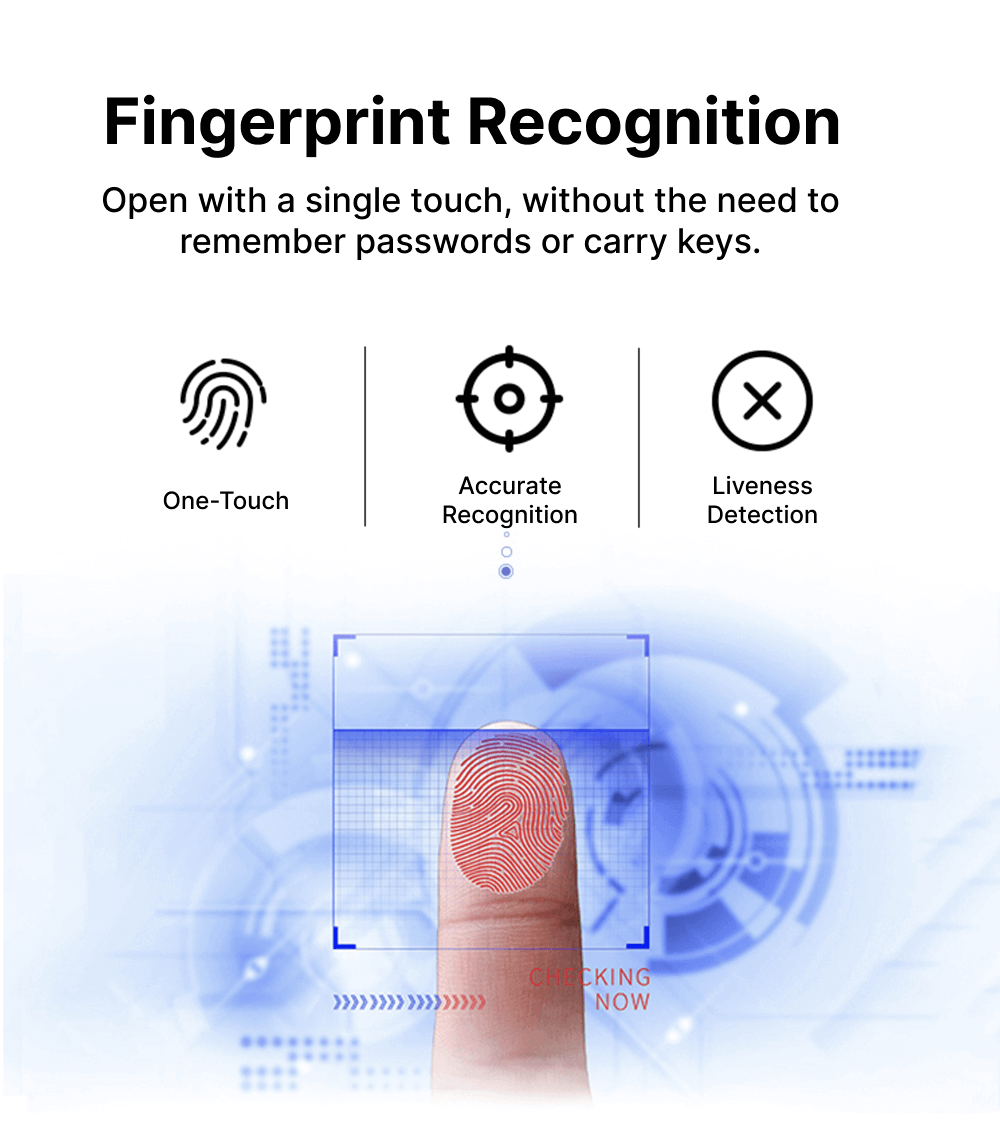 WR711 7-Inch Face Recognition Locker System - Uniwin